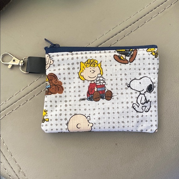Hand Crafted | Bags | Peanuts Snoopy Coin Purse With Lobster Clasp ...